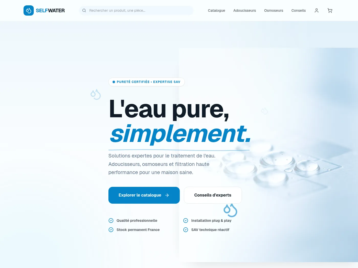 SelfWater Rebrand Site