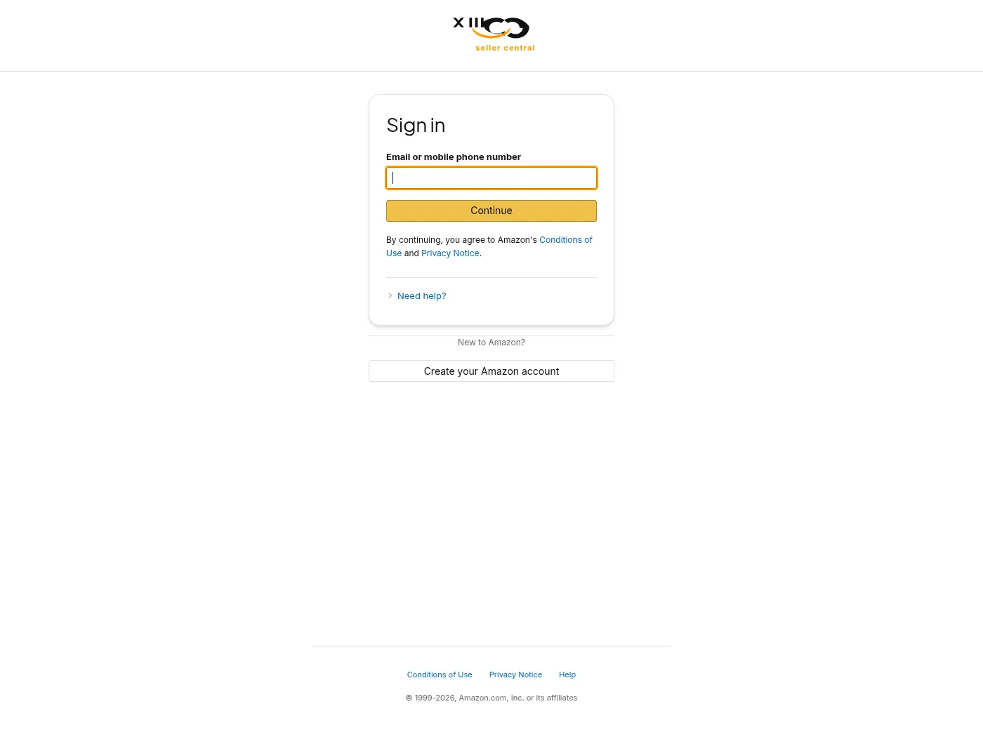 Amazon Seller 2FA Login