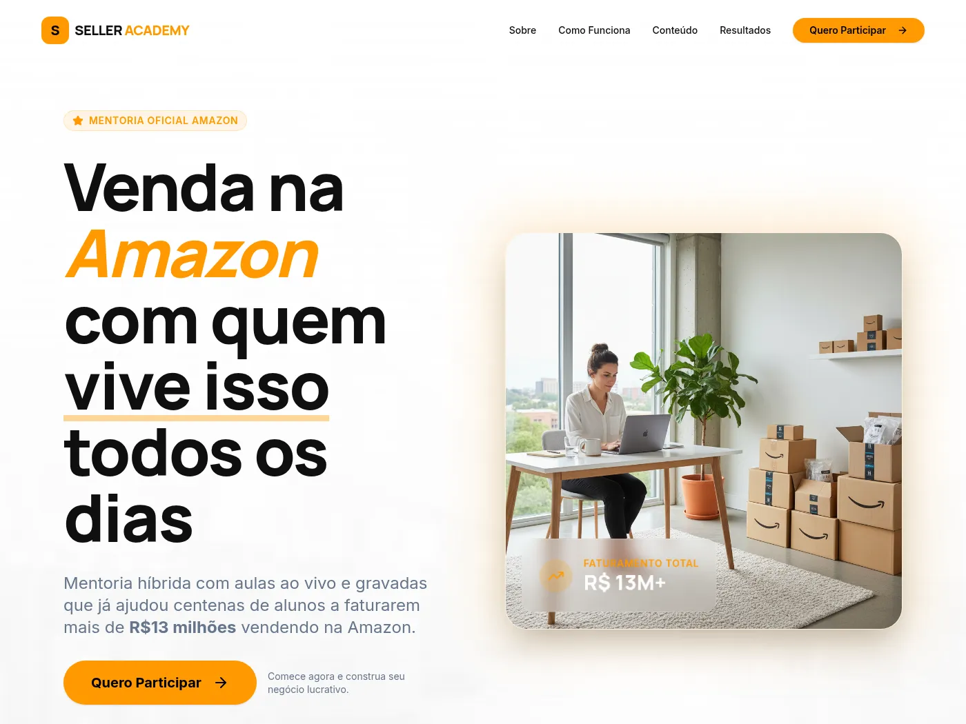 Seller Academy Landing