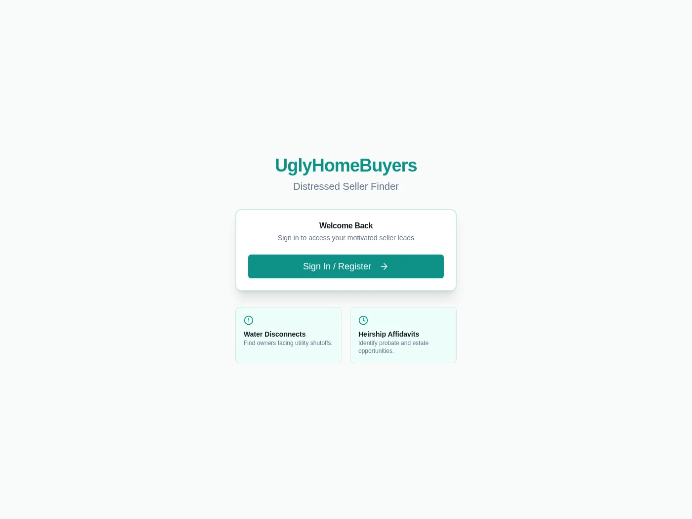 Distressed Seller Finder