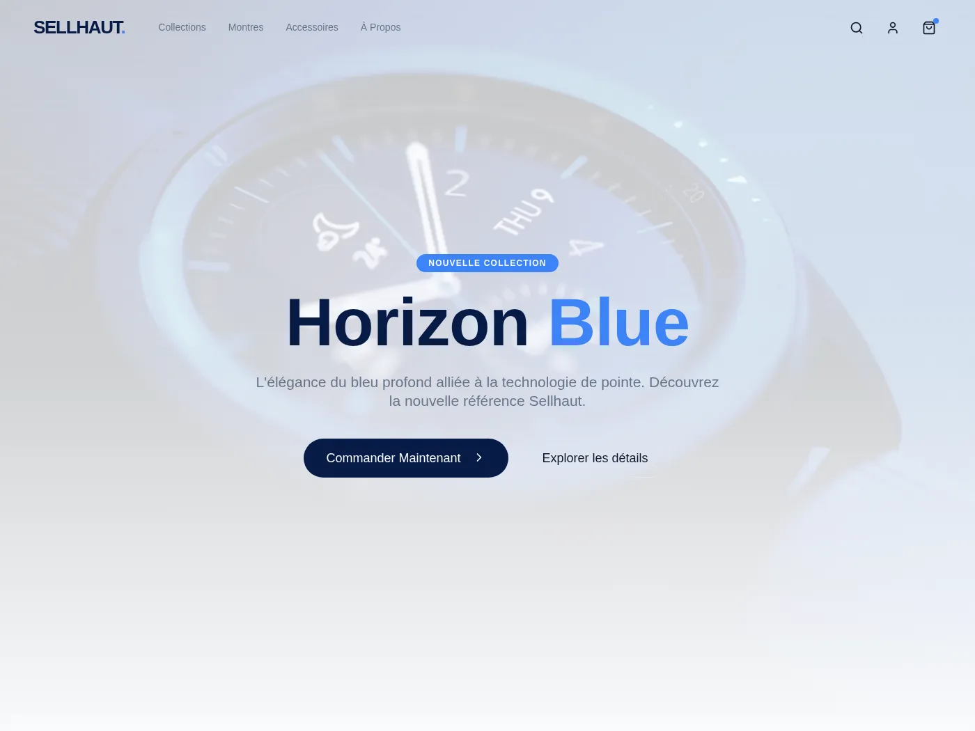 Sellhaut Blue Scroll Theme