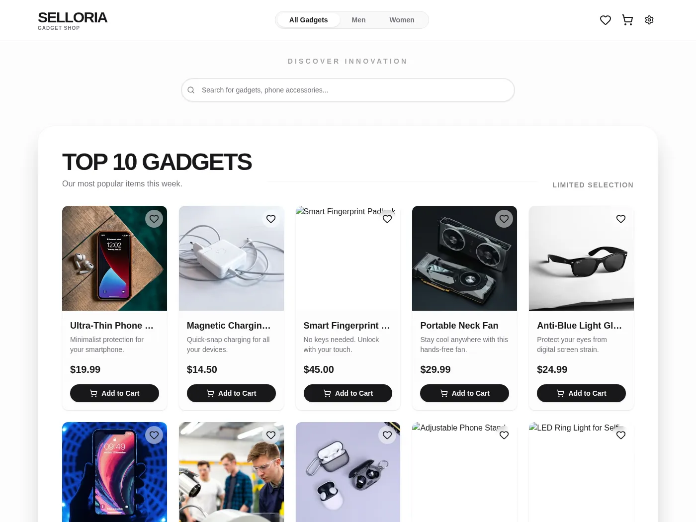 Selloria Gadget Shop