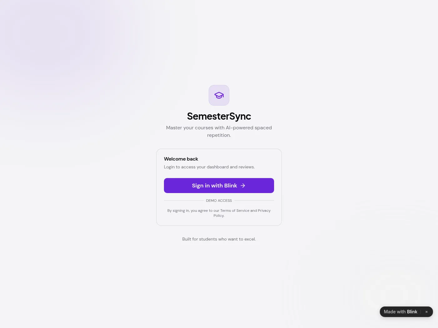 SemesterSync Calendar