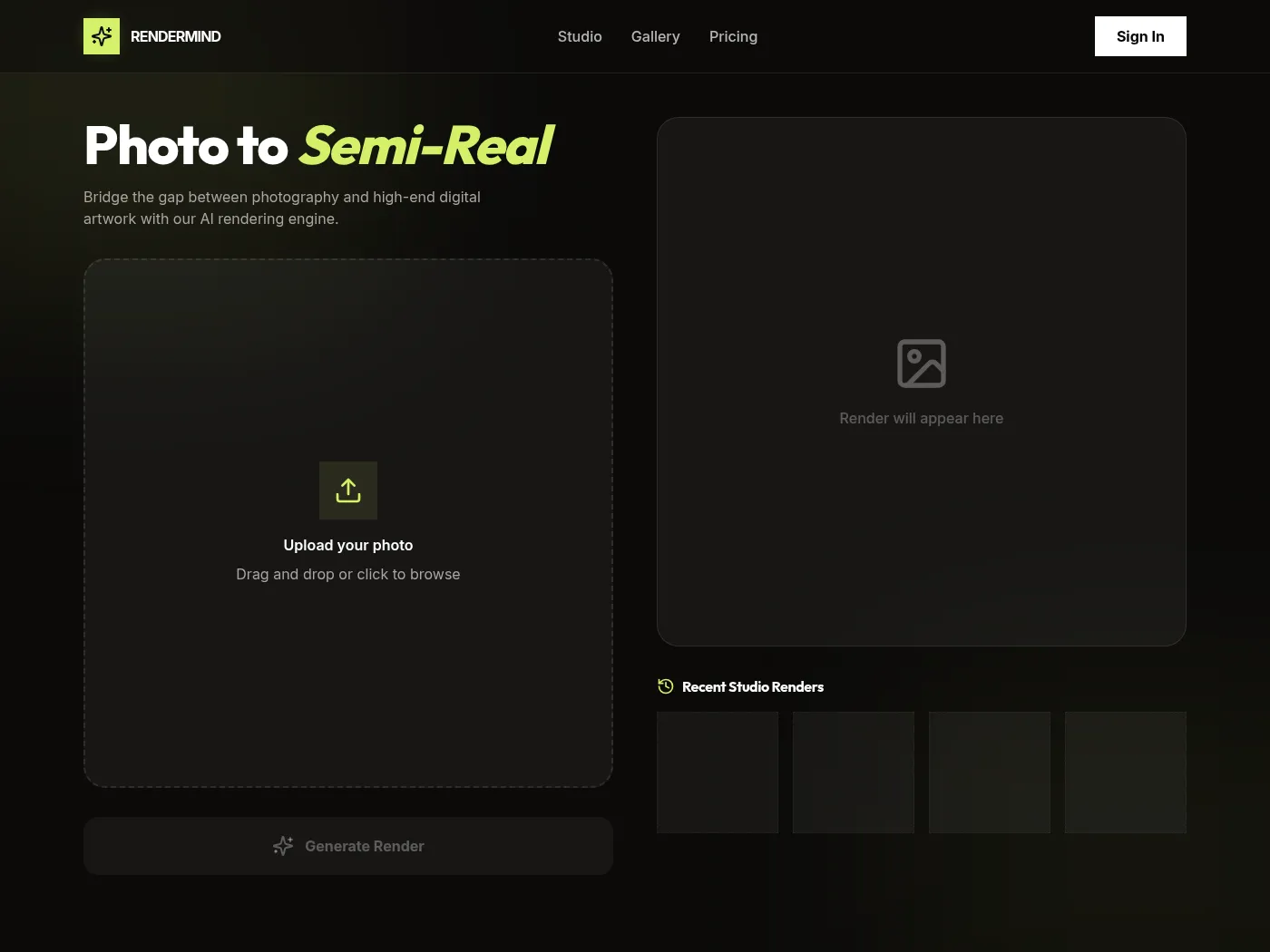 Photo to Semi-Real Render