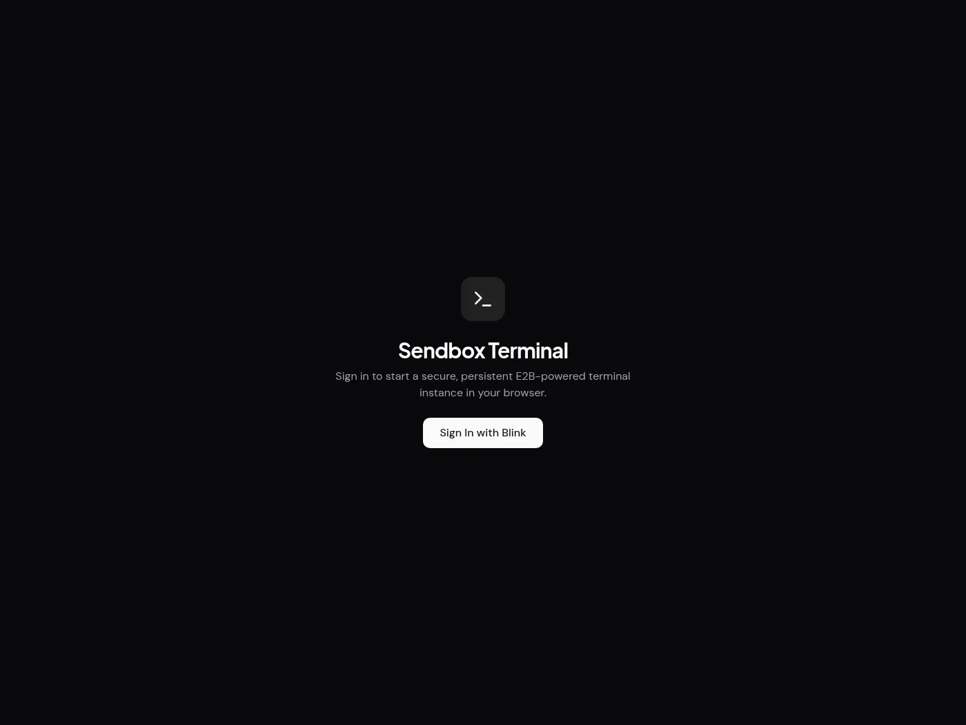 Sendbox Terminal App