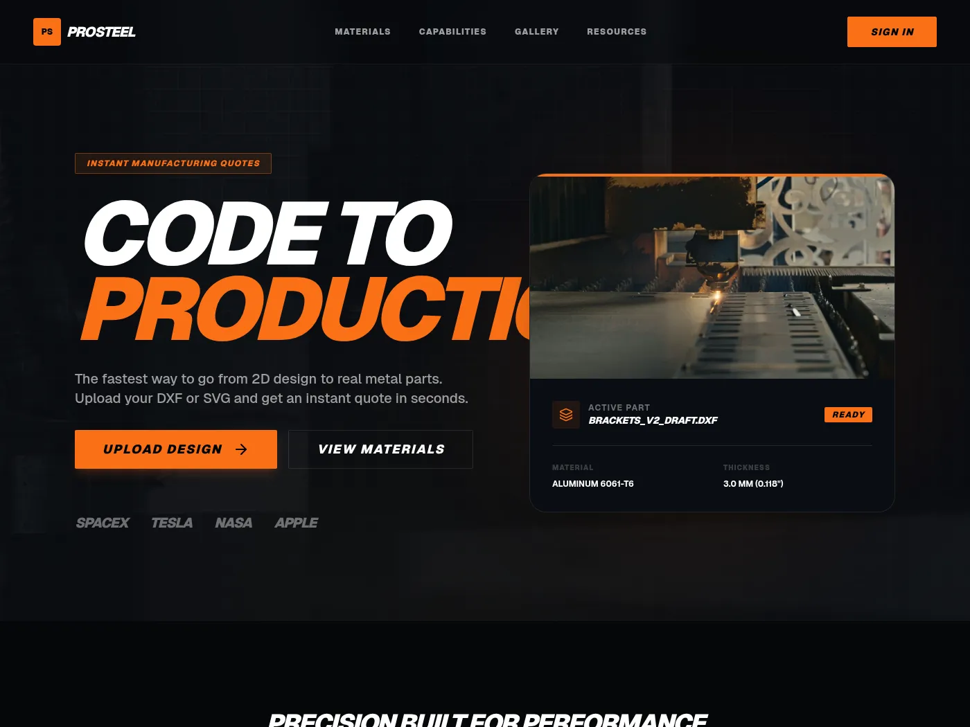 SendCutSend Quote Clone