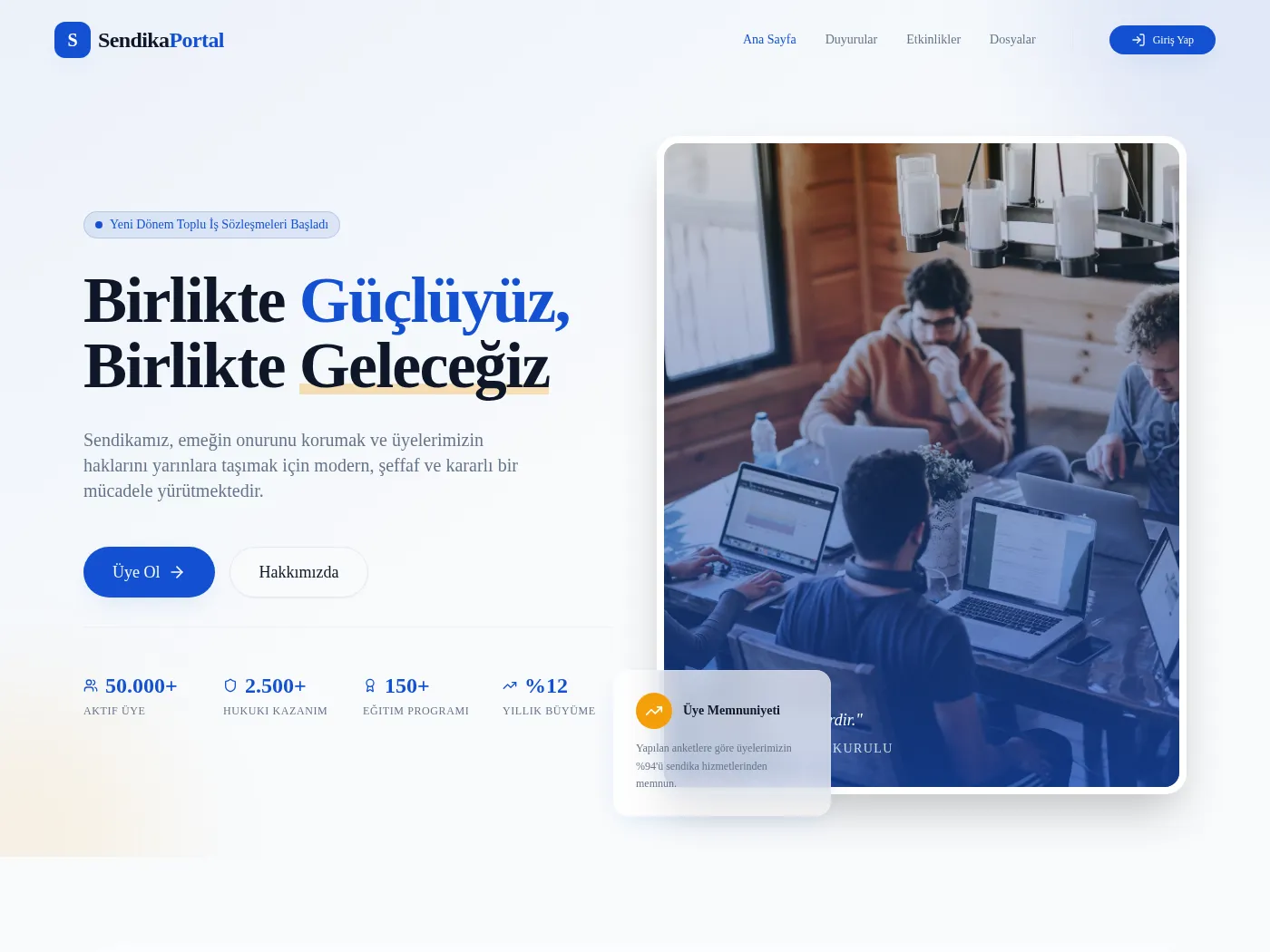 Sendika Web Portalı