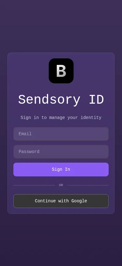 Sendsory ID Android
