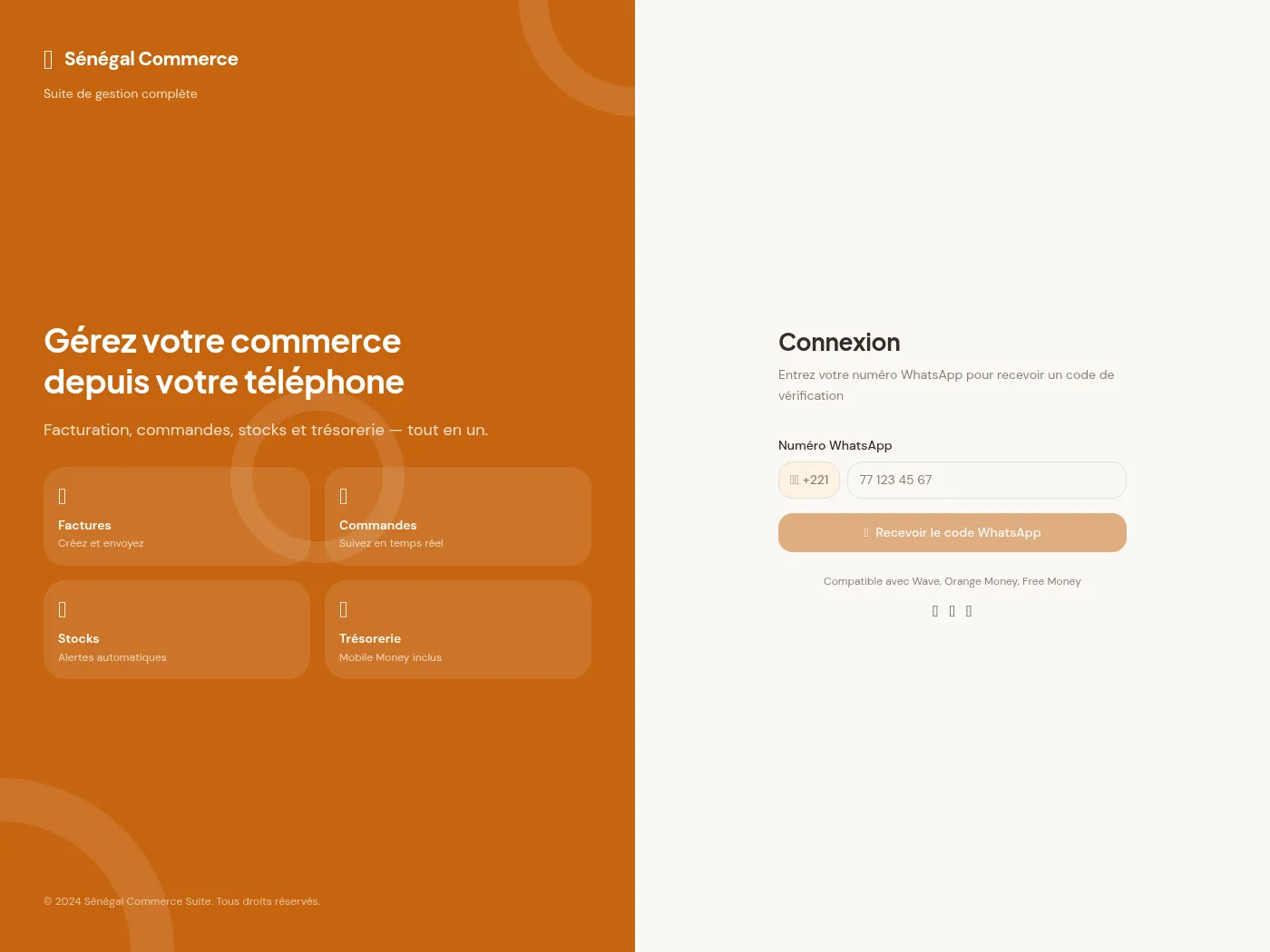 Sénégal Commerce Suite