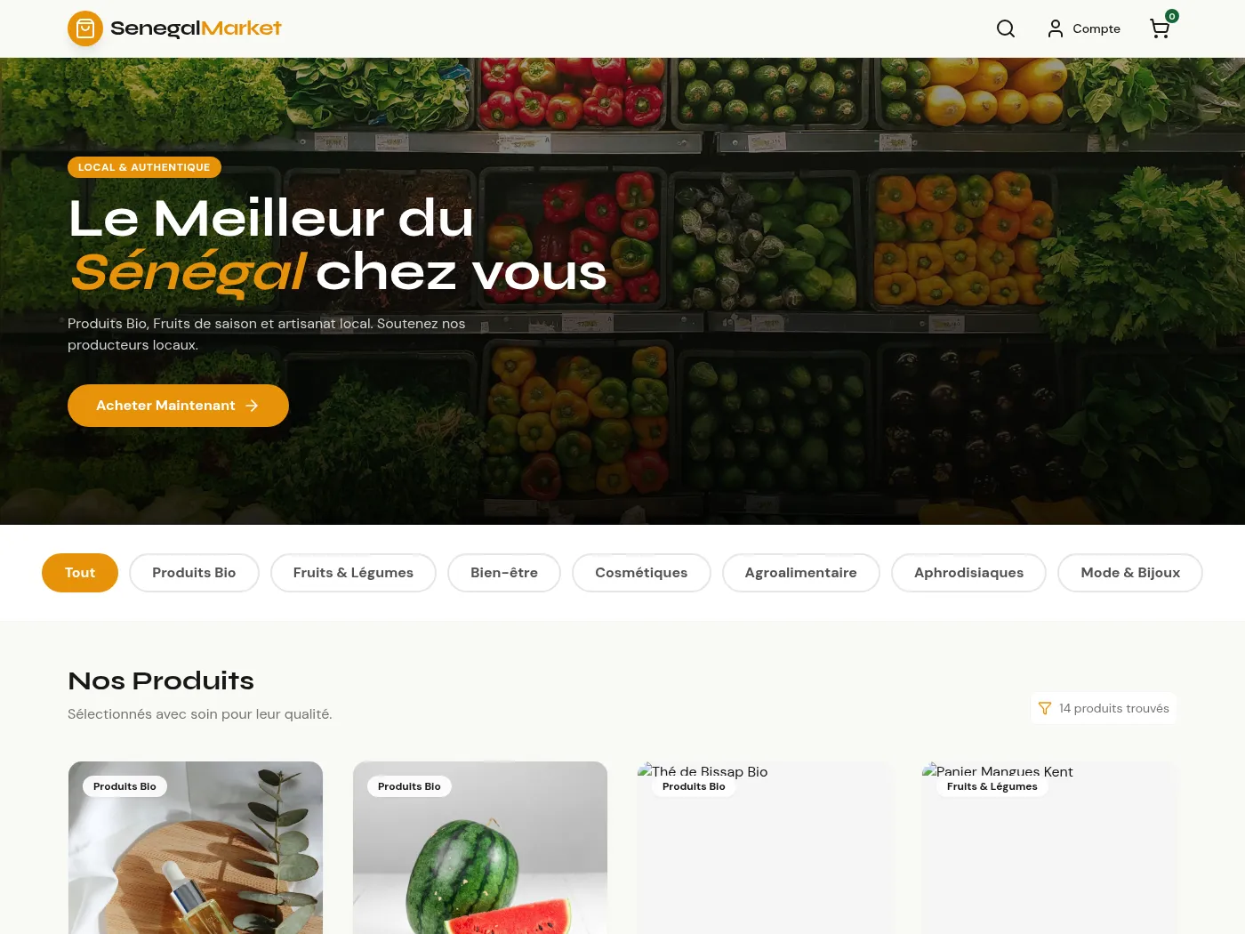 SenegalMarket E-Commerce