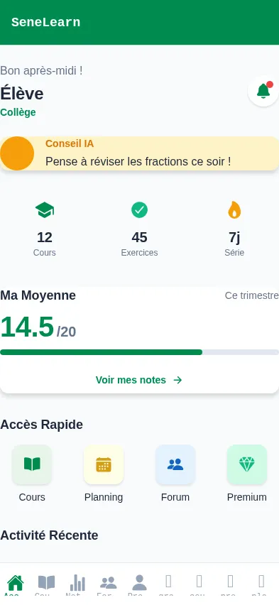 SeneLearn Mobile