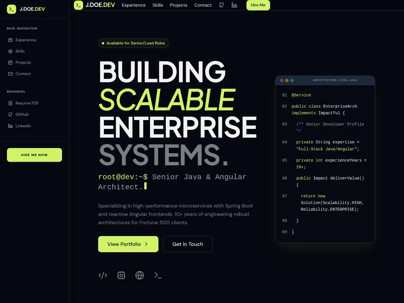 Senior Dev Portfolio