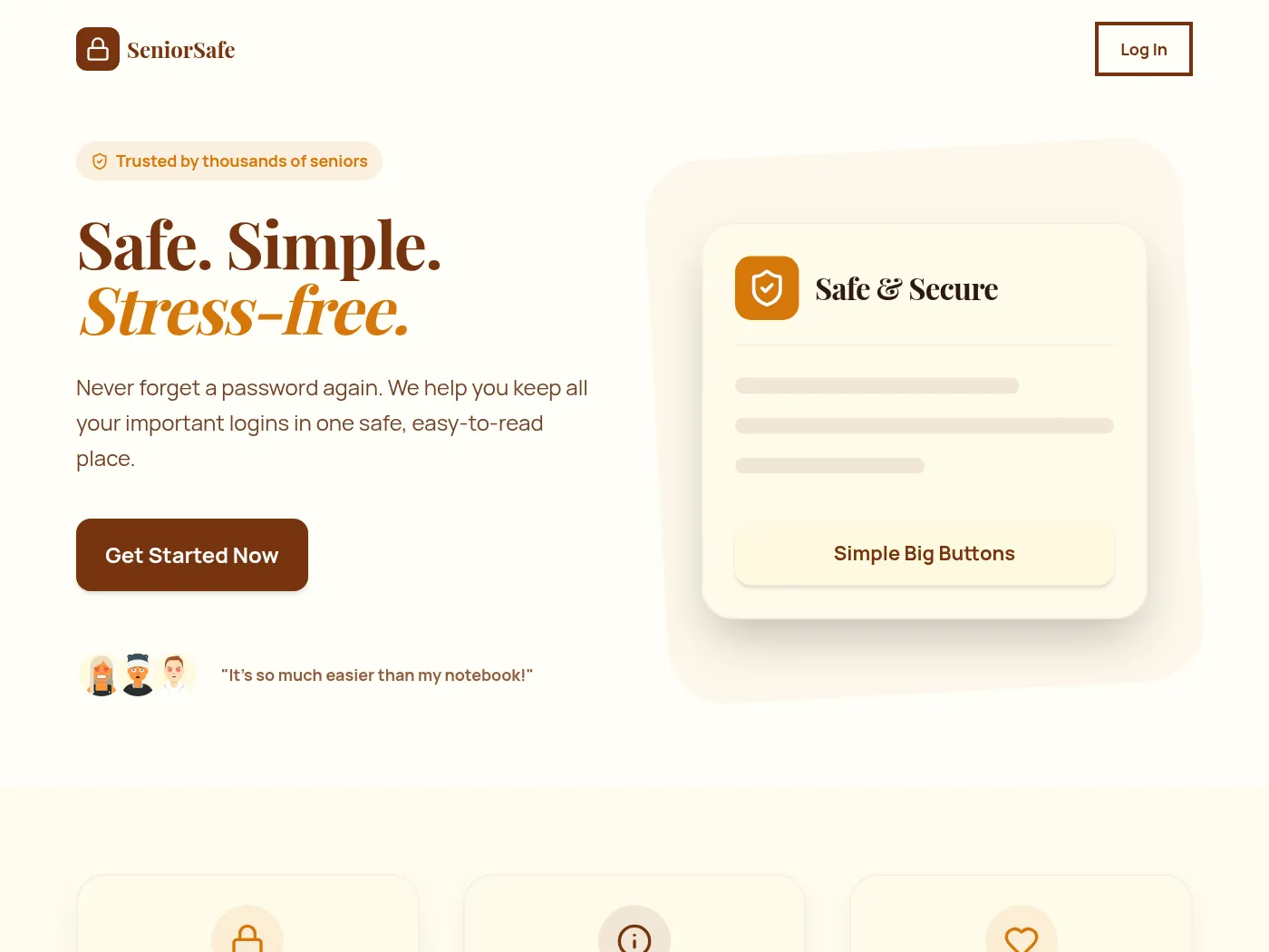 SeniorSafe Password Manager