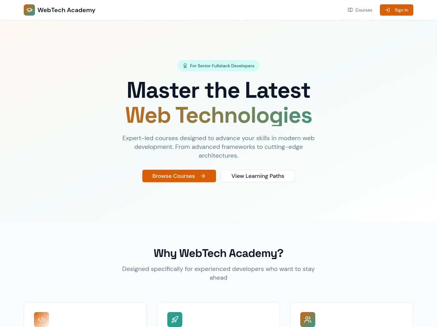 Senior WebTech Academy