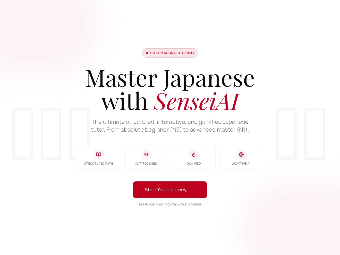 SenseiAI Japanese Tutor