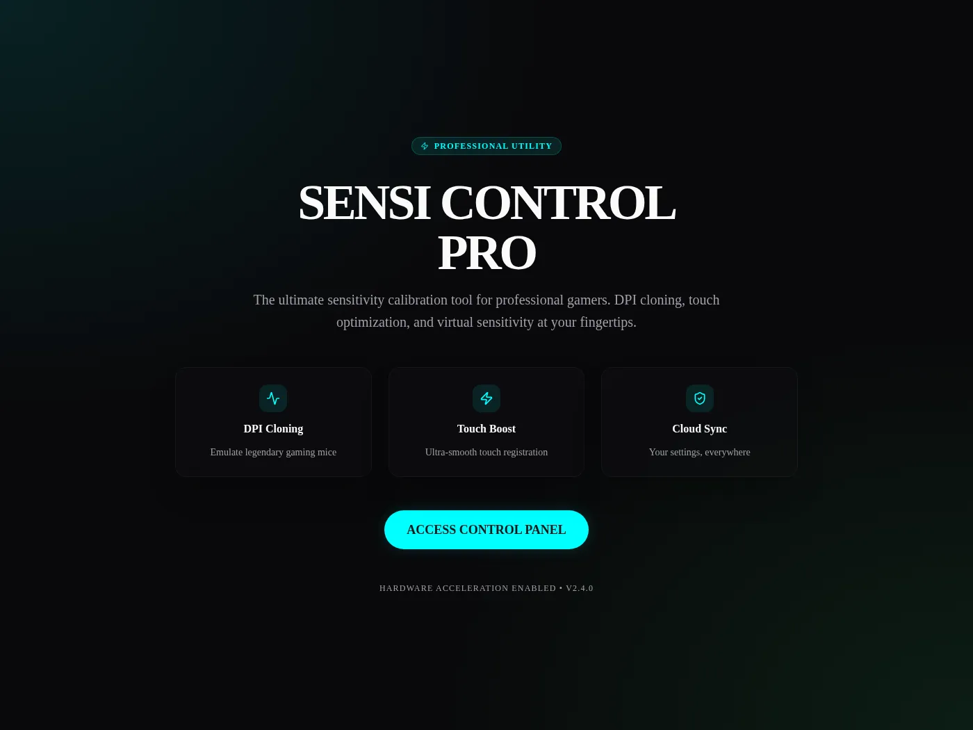 Sensi Control Pro