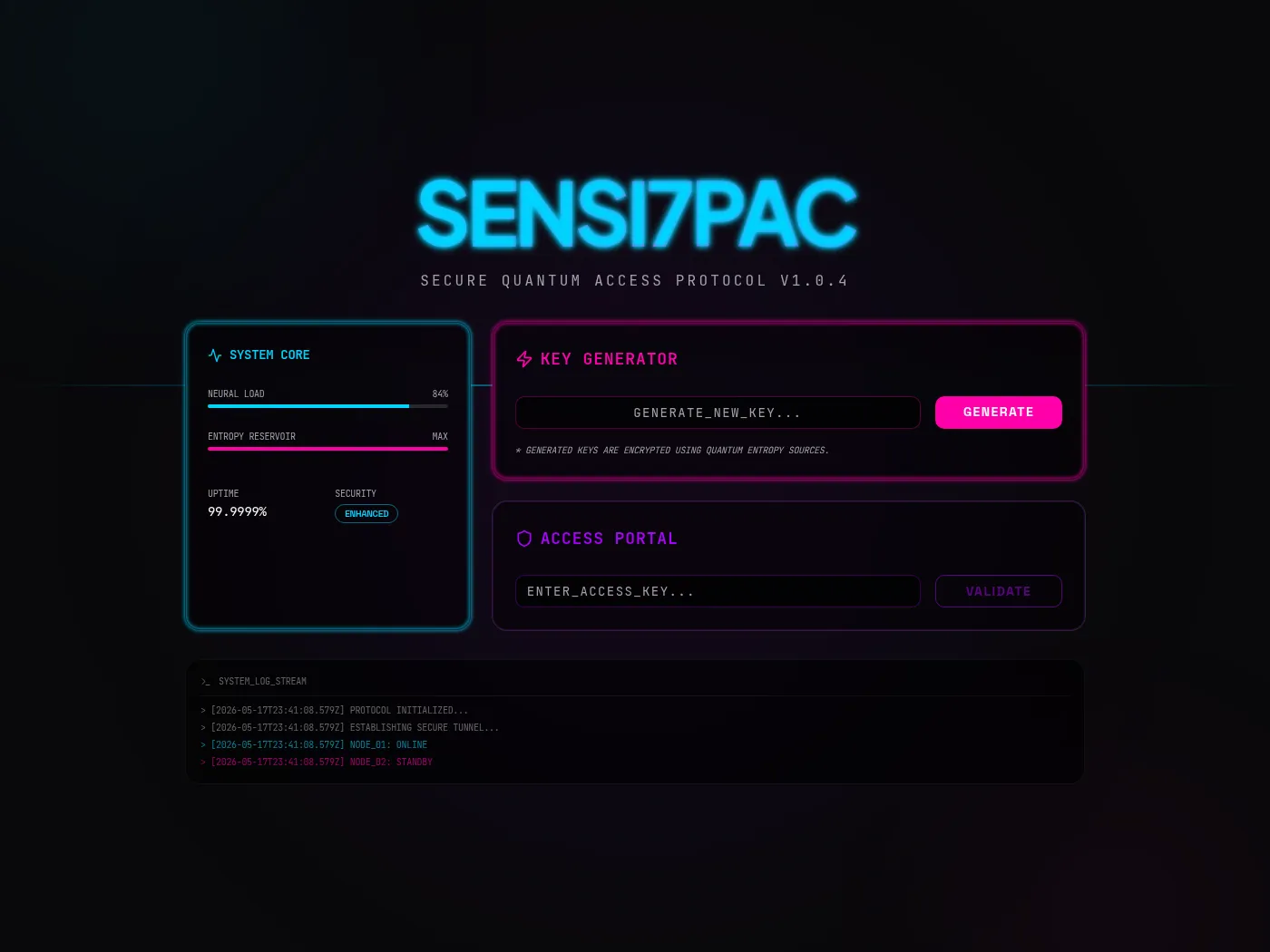 SENSI7PAC Neon Portal