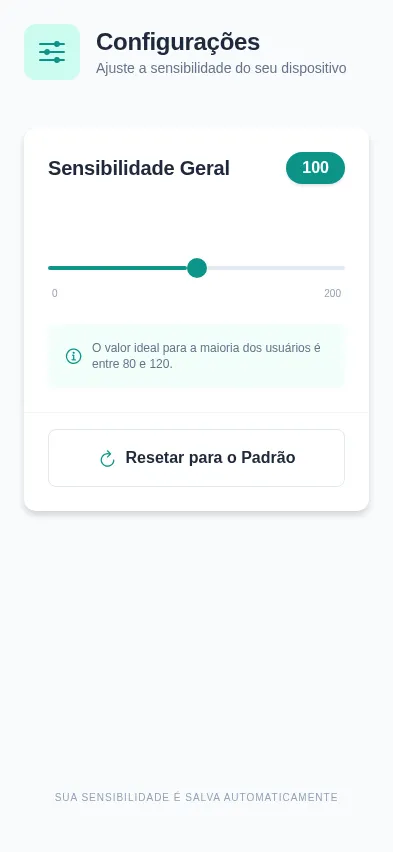 Sensitivity Slider App