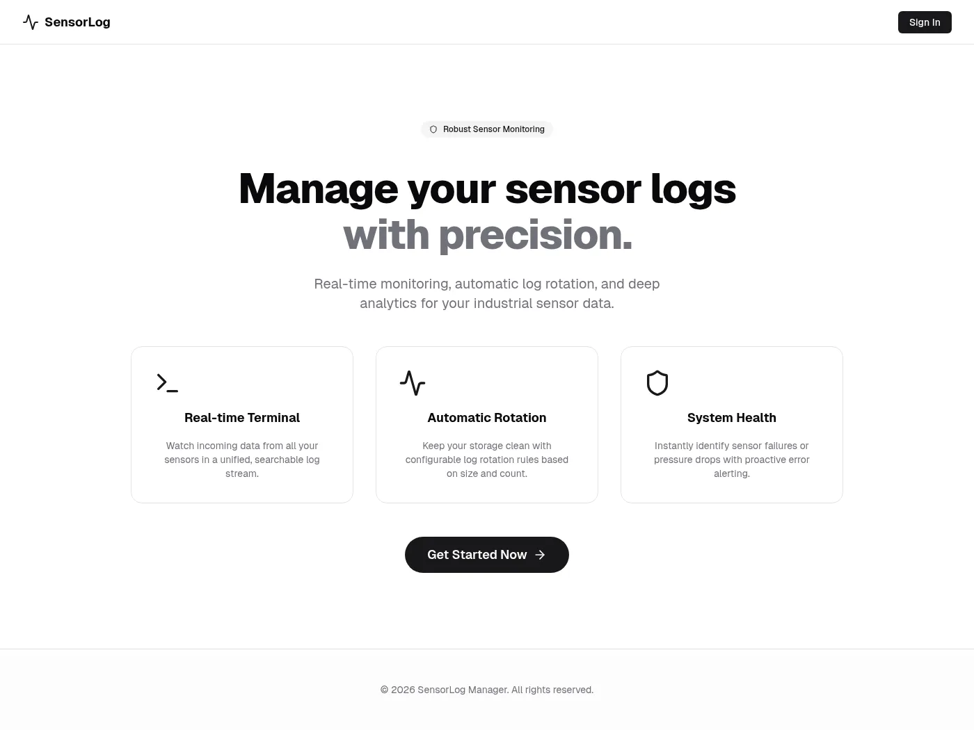 Sensor Log Manager