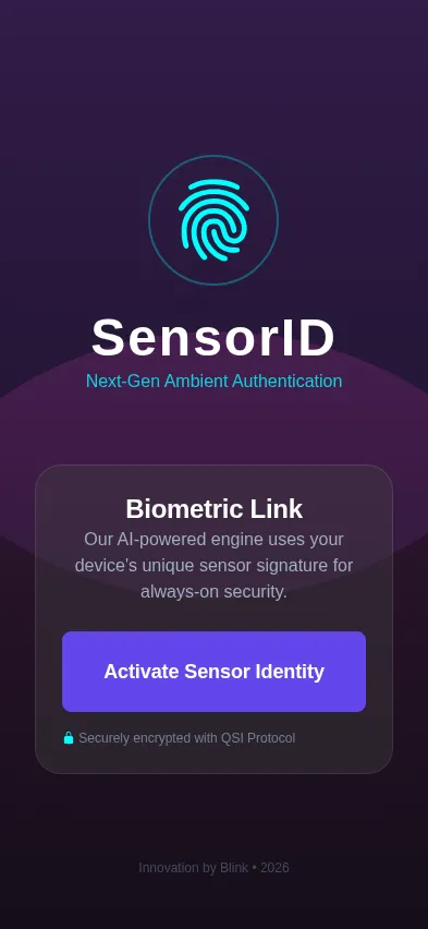 SensorID Authenticator