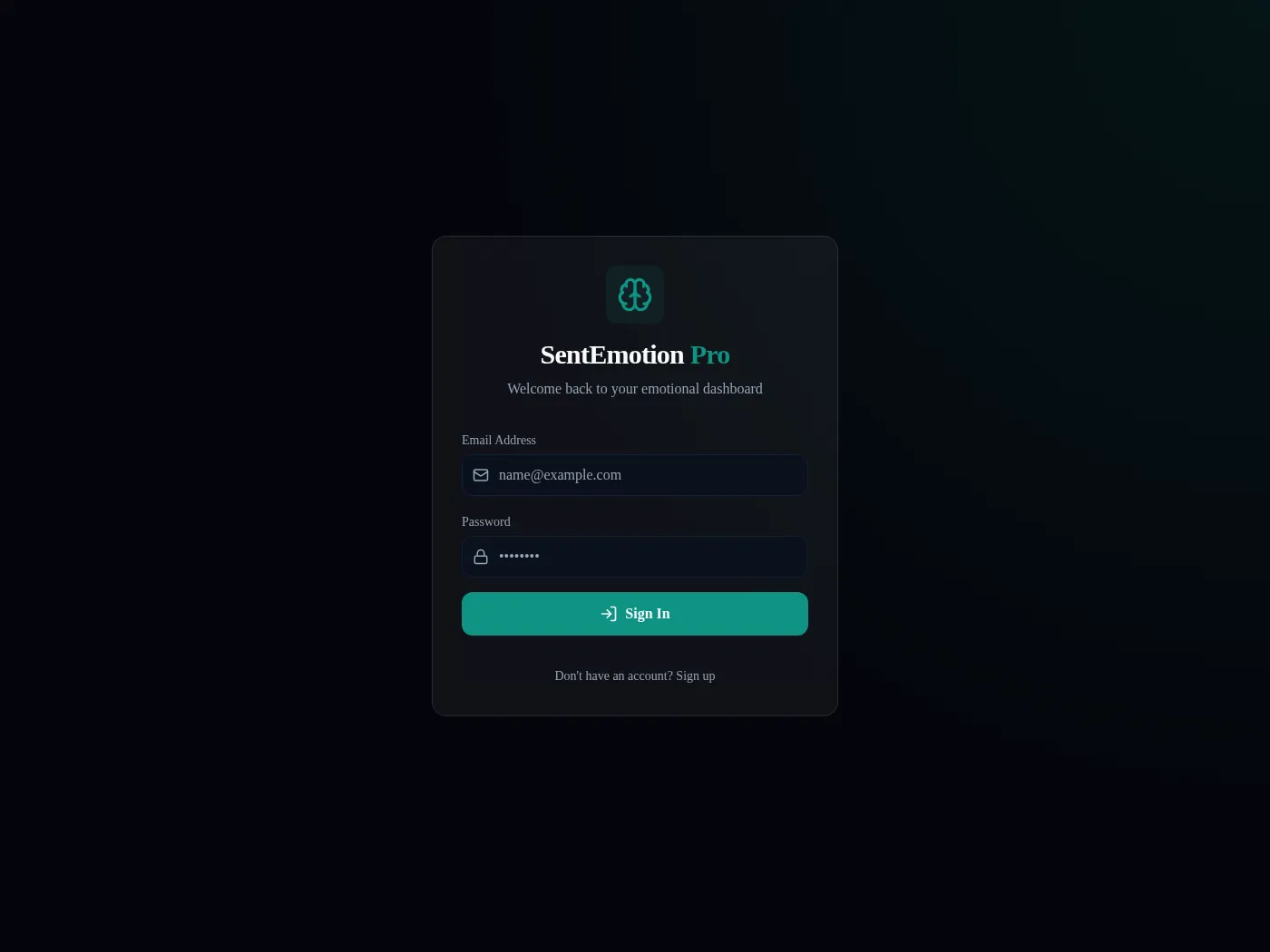 SentEmotion Pro Dashboard