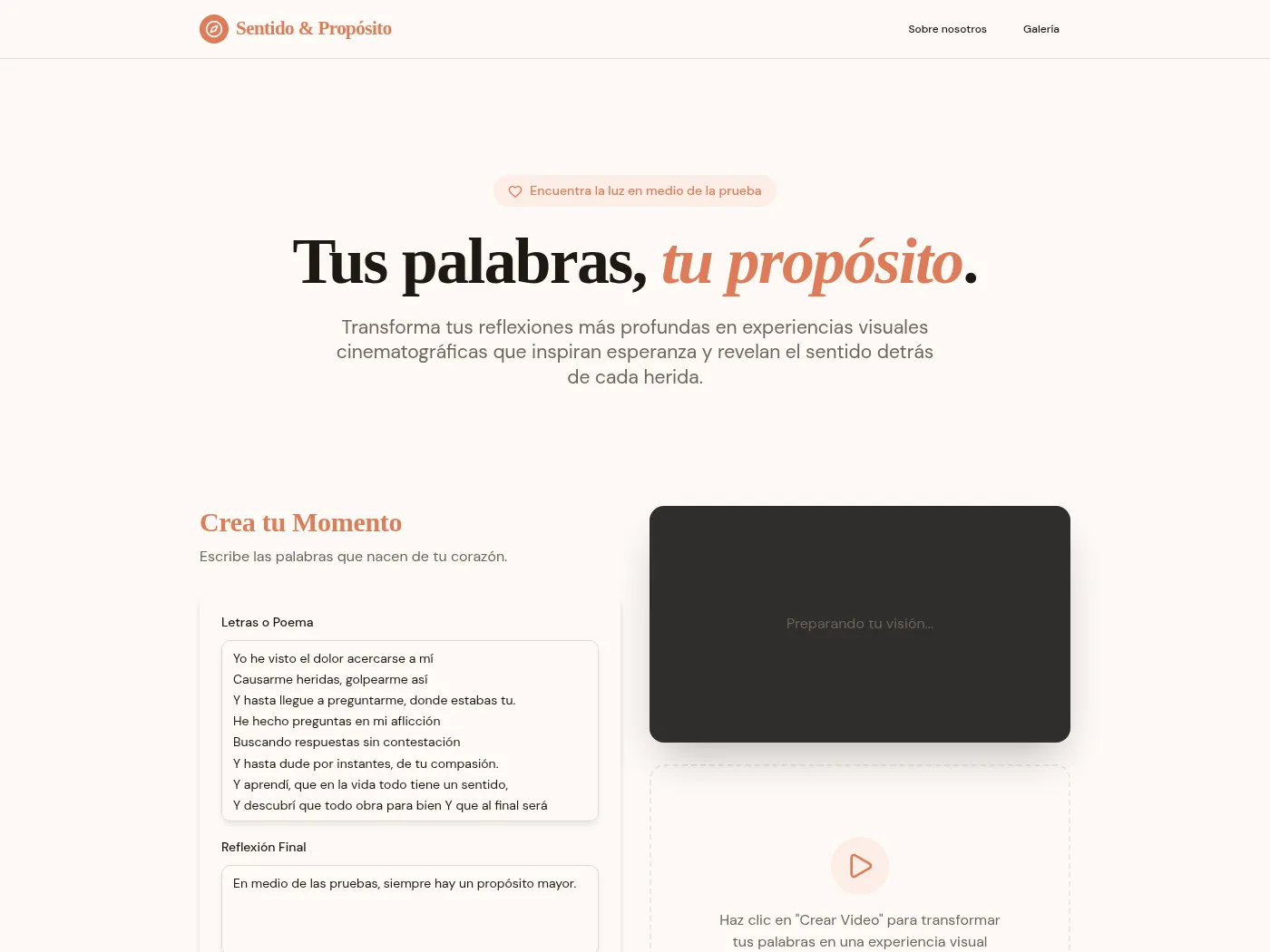 Sentido y Propósito