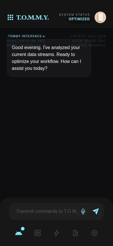 Sentient AI Assistant UI