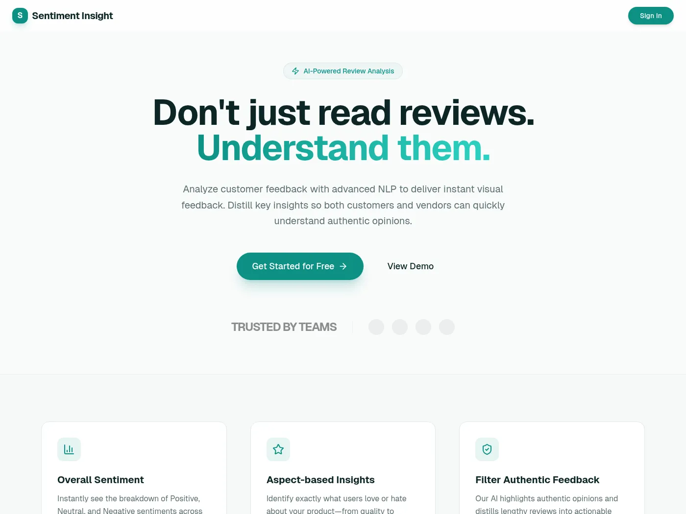 Sentiment Insight Dashboard