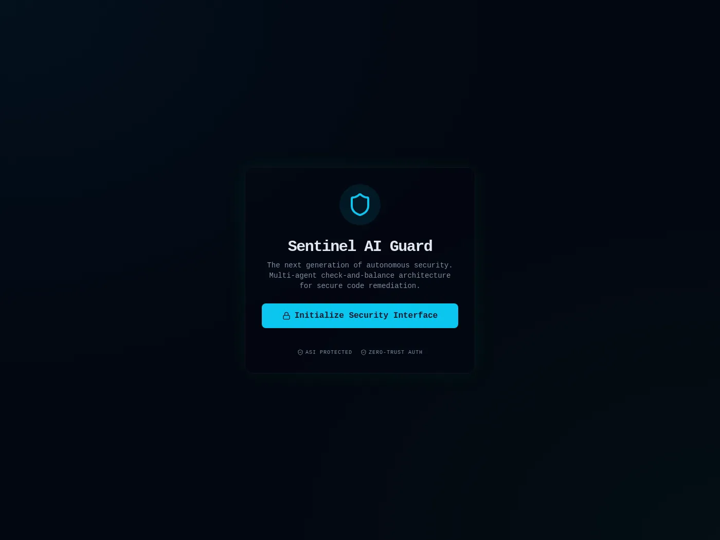 Hardened Sentinel AI Guard