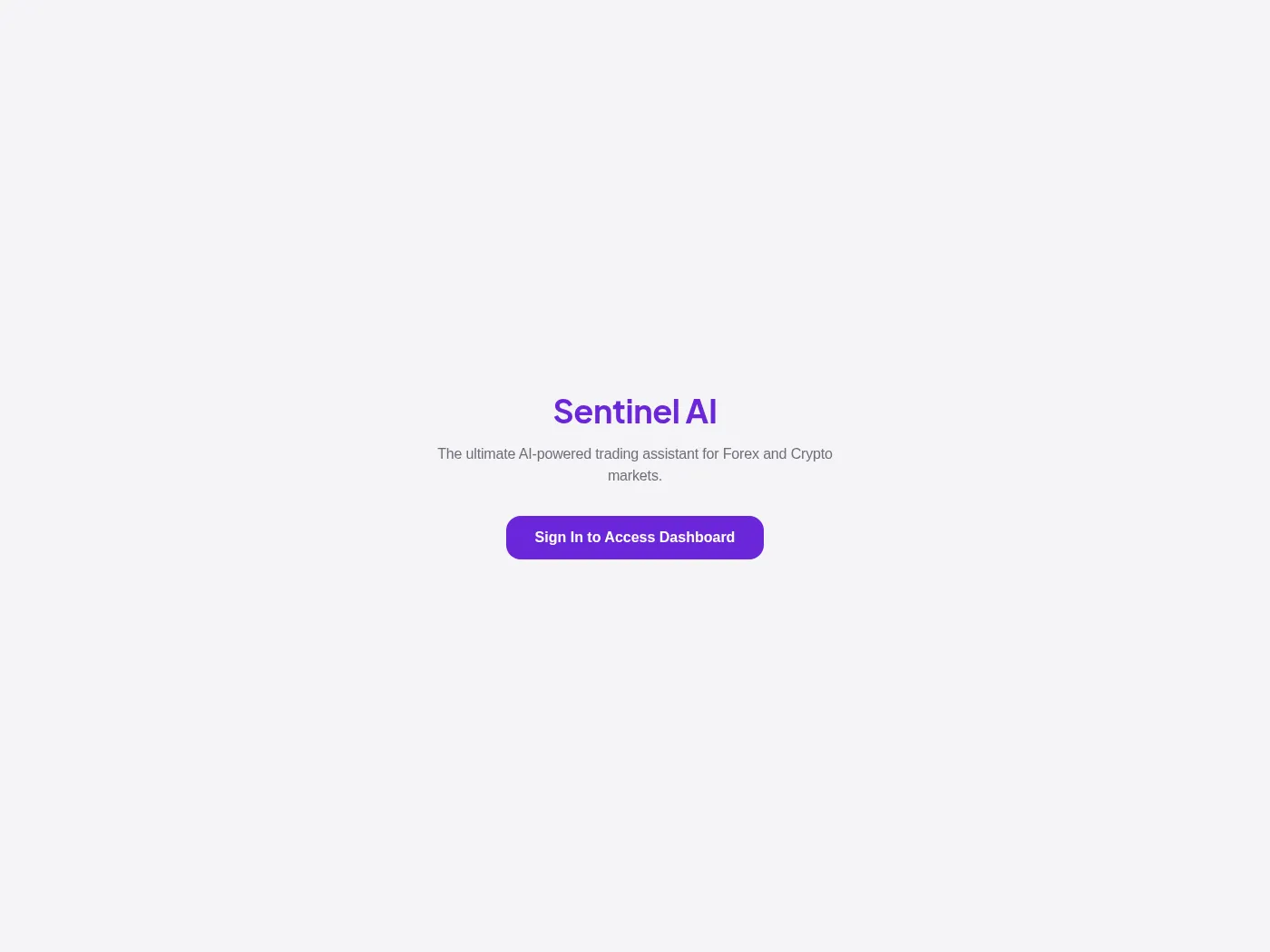 Sentinel AI Trading Suite