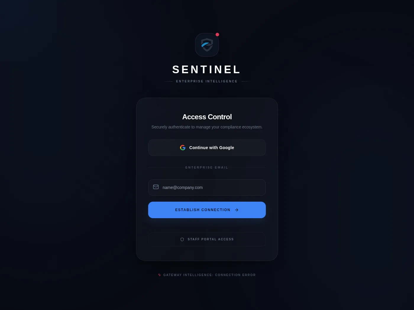 Sentinel Compliance Portal