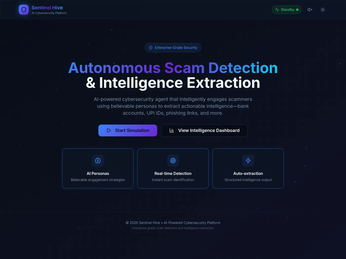 Sentinel Hive SOC Dashboard