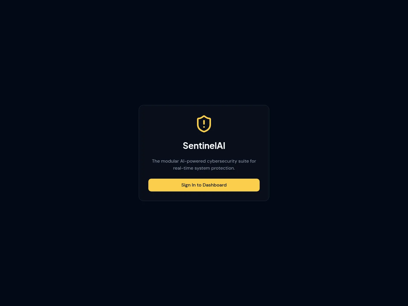 SentinelAI Cybersecurity Suite