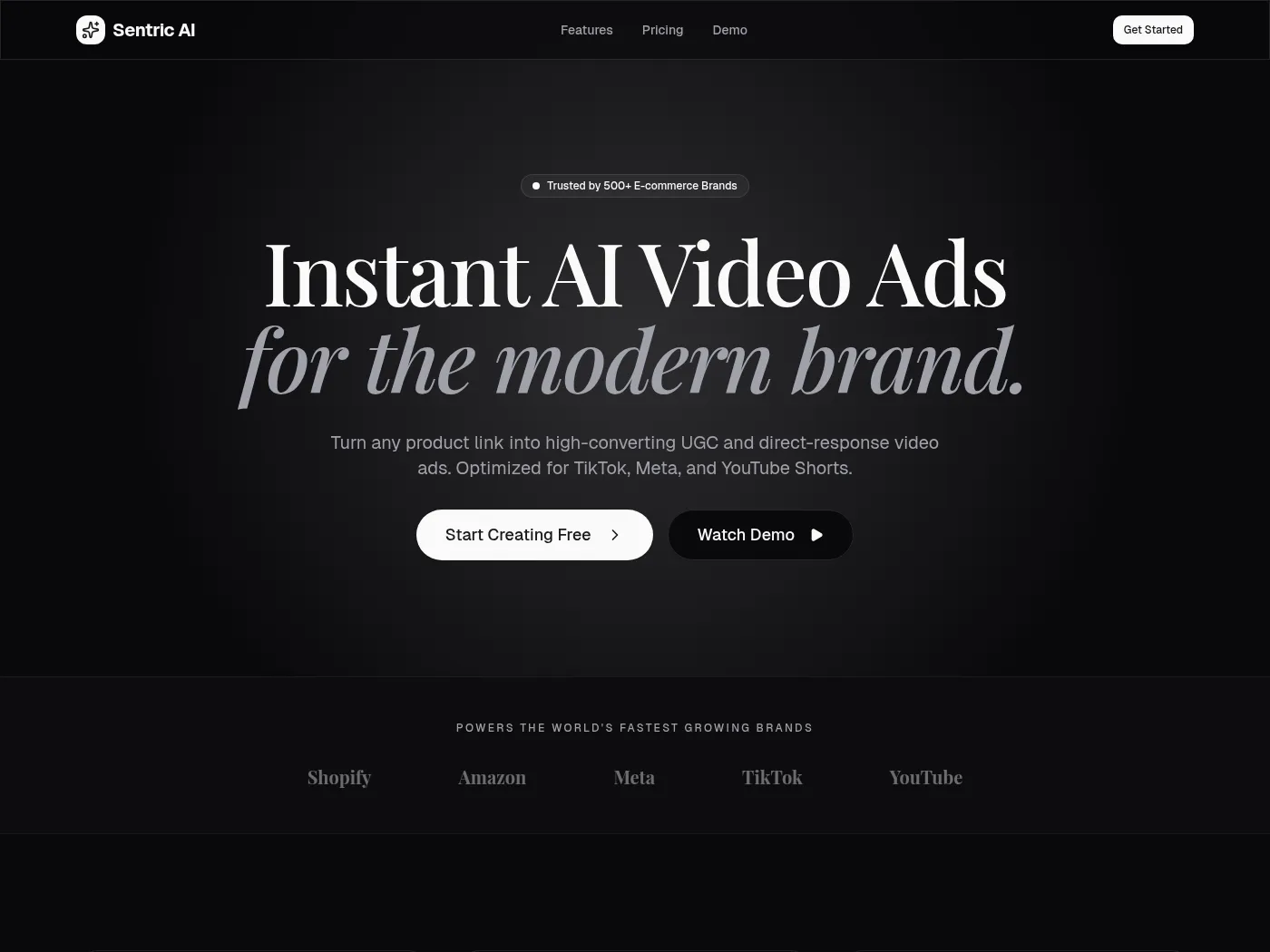 Sentric AI Ad Maker