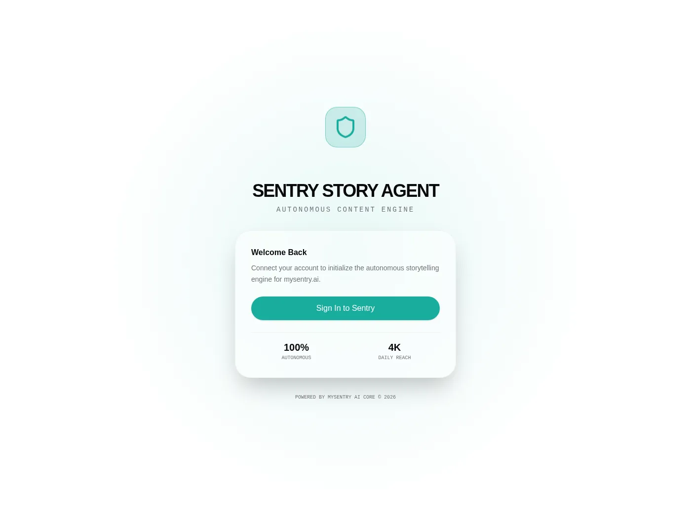 MySentry StoryTelling Agent