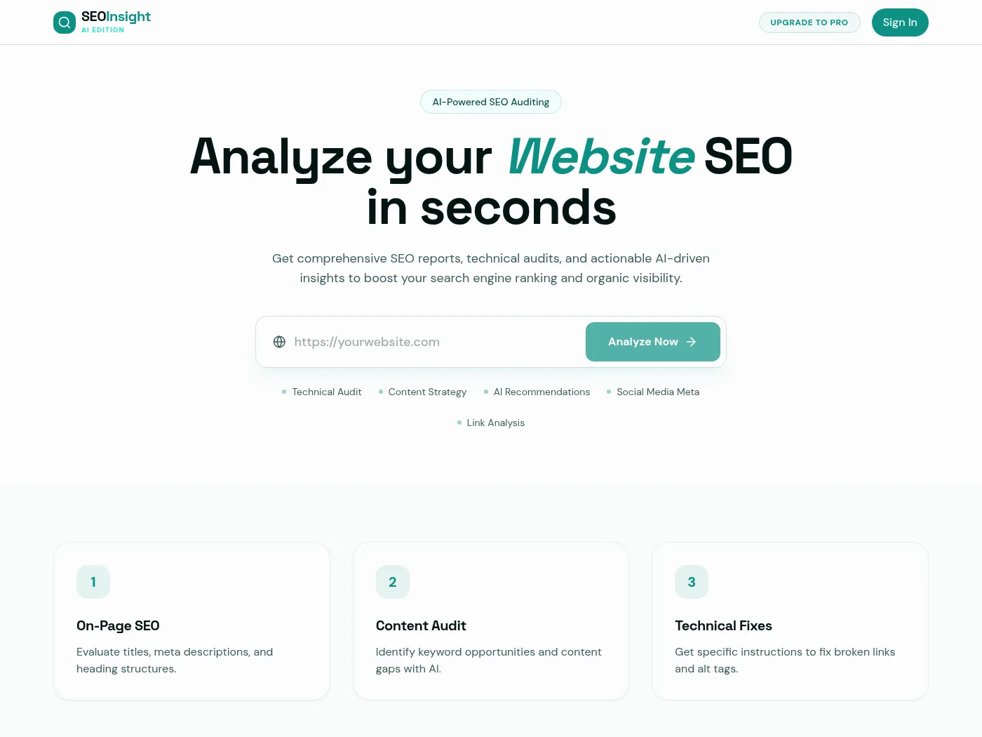 SEO Insight Analyzer