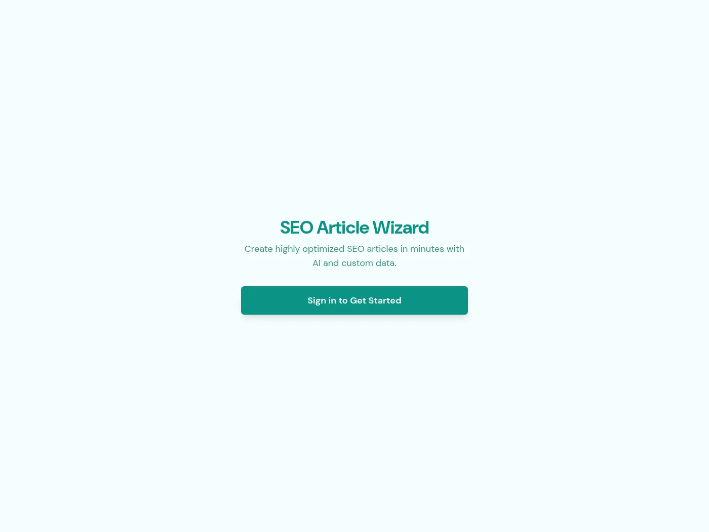 SEO Article Wizard