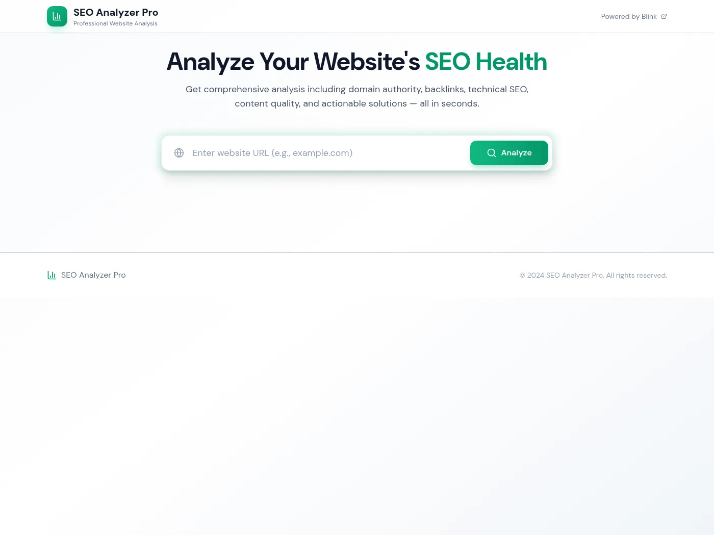 SEO Analyzer Pro