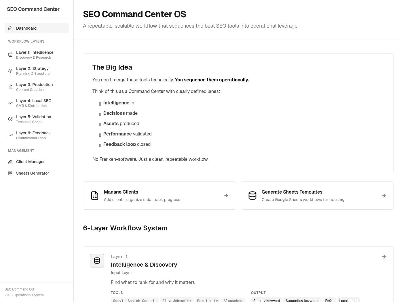 SEO Command Center OS