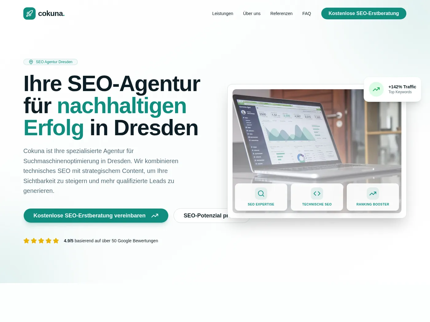 Cokuna SEO Landingpage