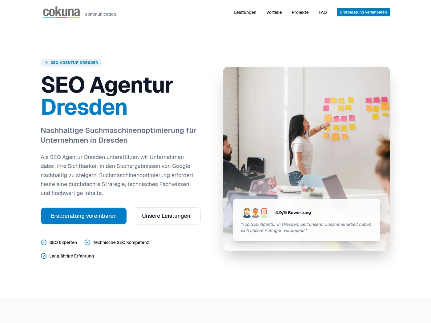 SEO Dresden Landingpage