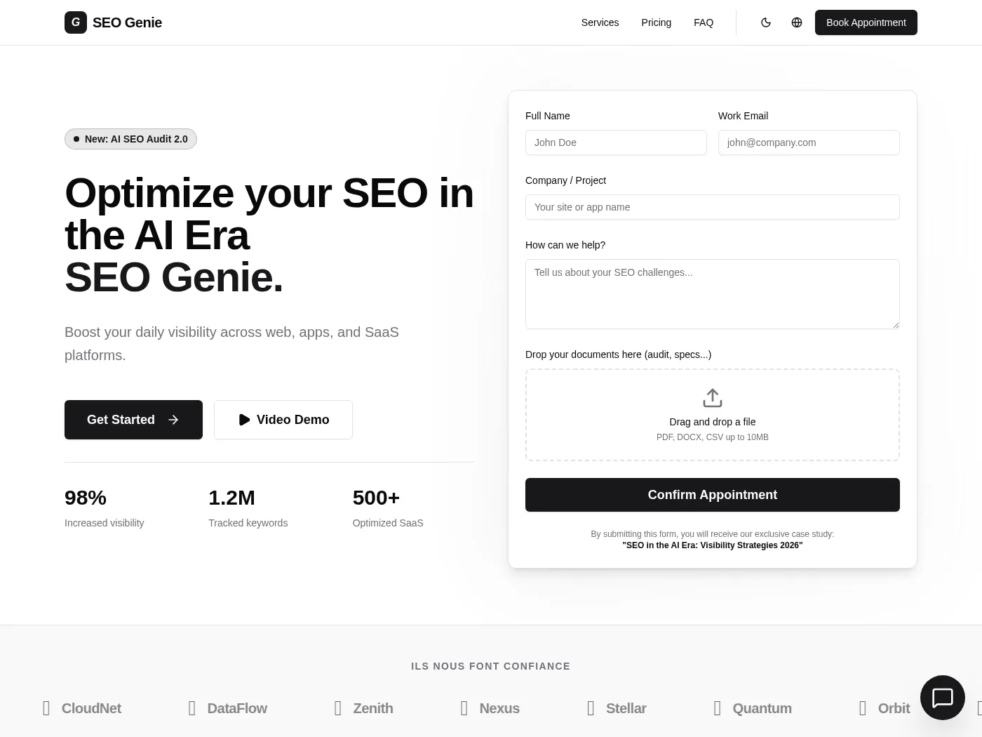 SEO Genie Web App