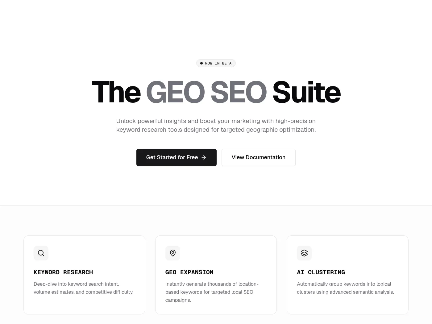SEO GEO Keyword Suite