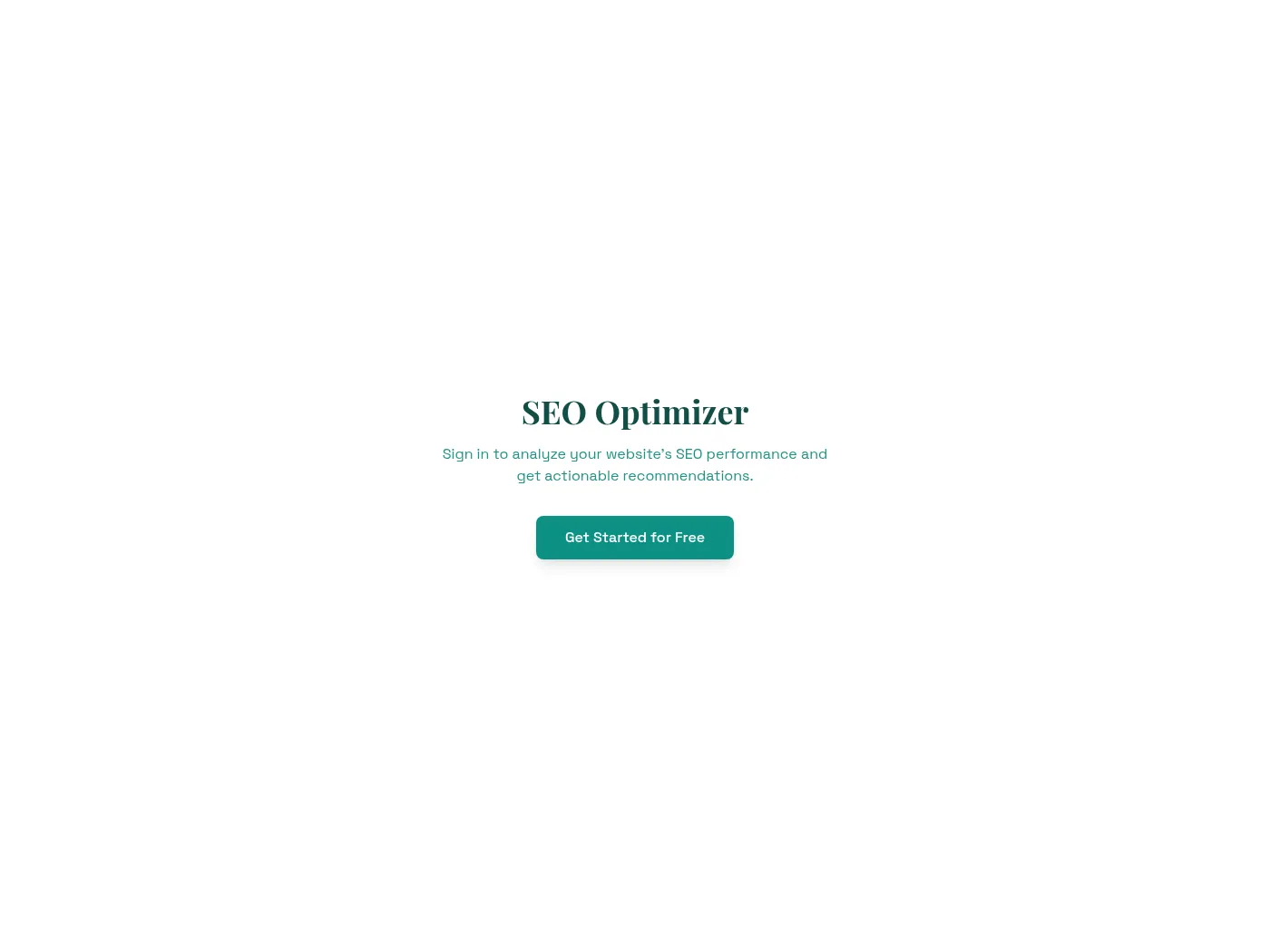 SEO Optimizer SaaS
