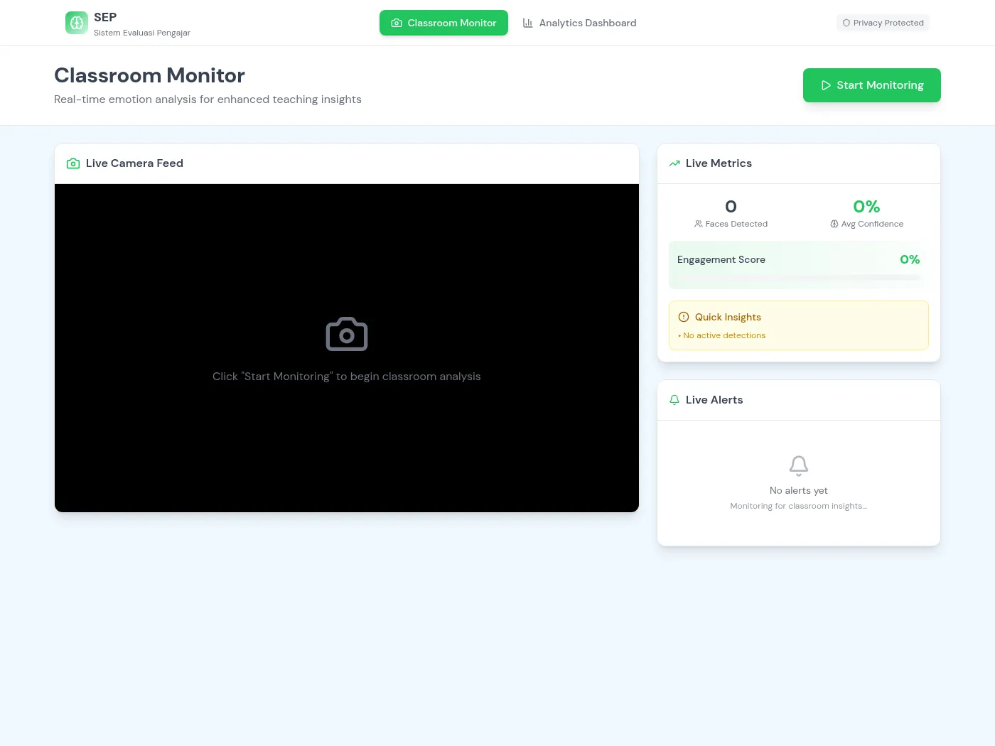 SEP: Real-Time AI-Powered Classroom Emotion Insight Platform (Remix)