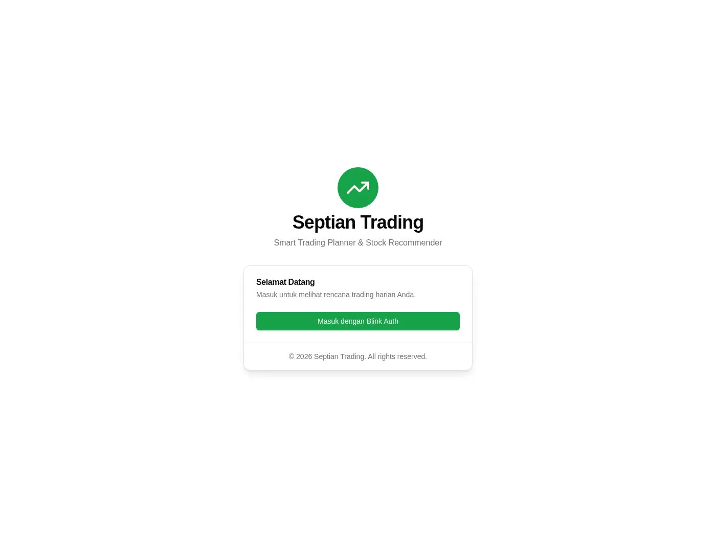 Septian Trading Planner