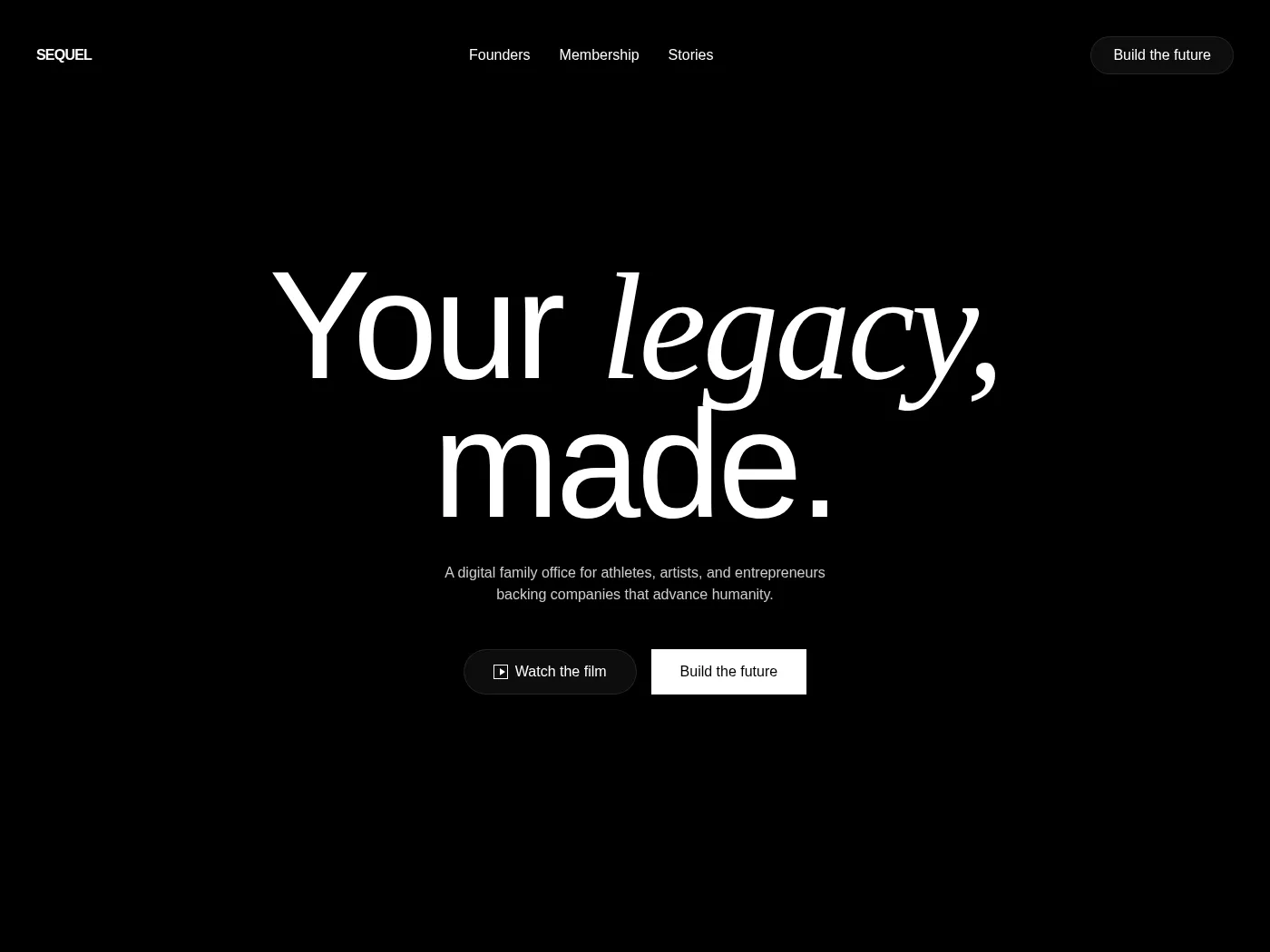Sequel Web Experience