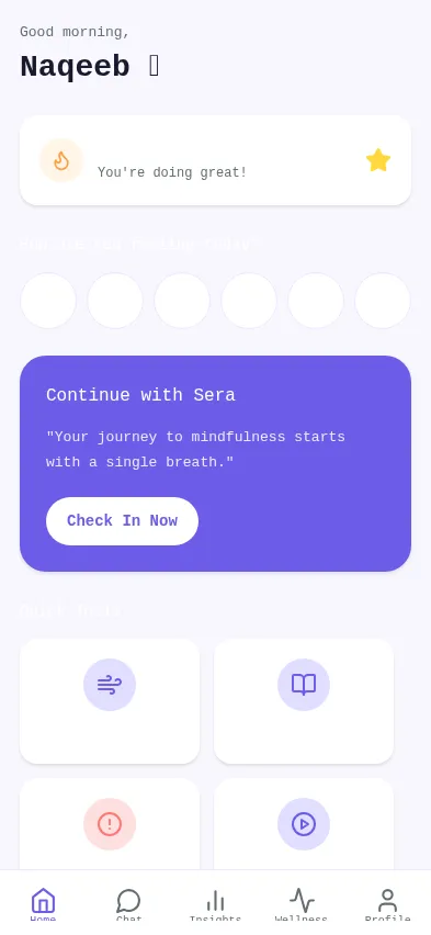 Sera Mental Wellness App