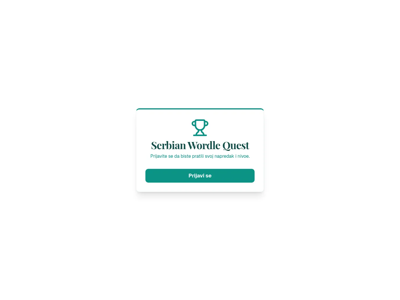 Serbian Wordle Quest