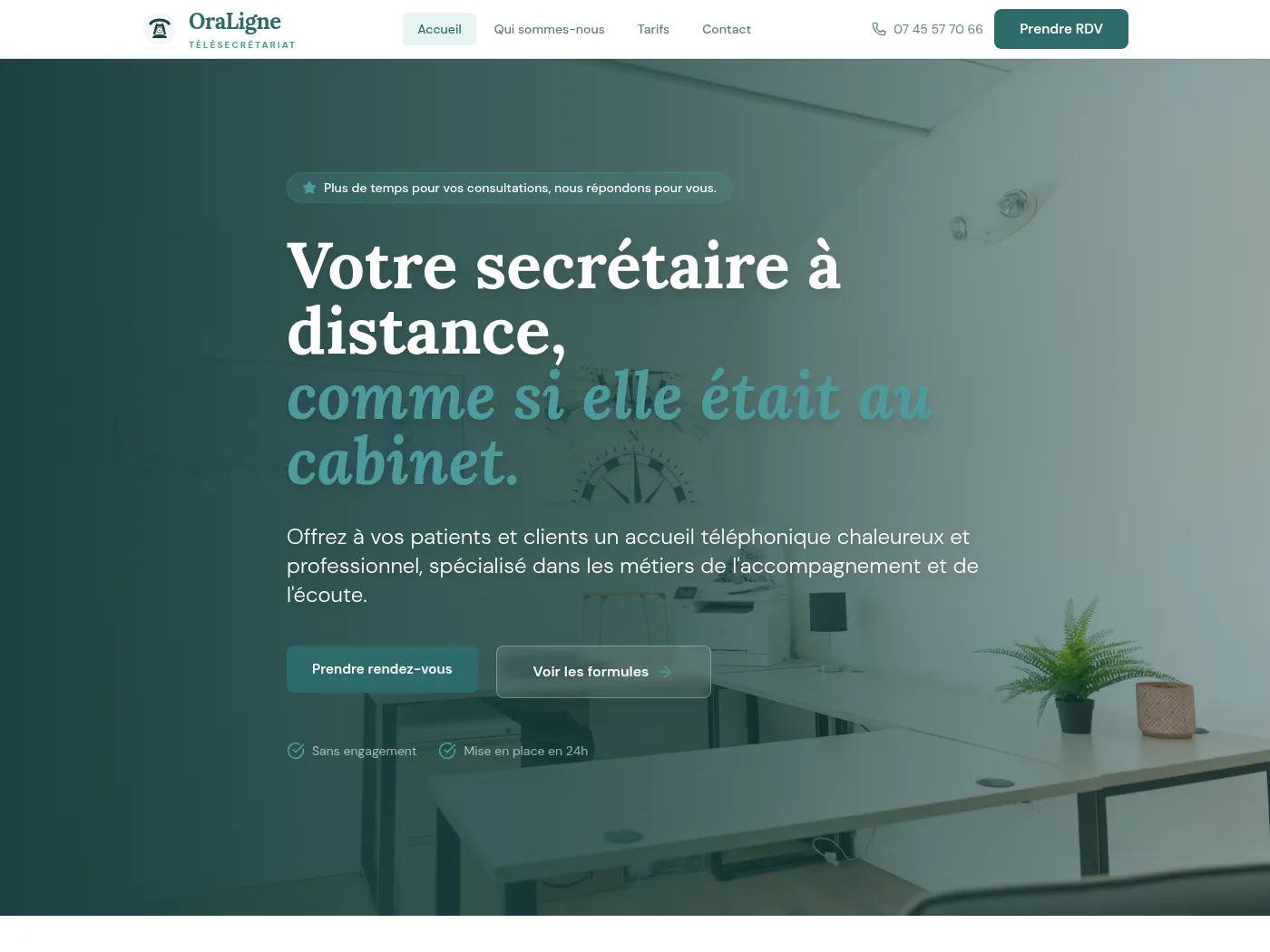 OraLigne site web